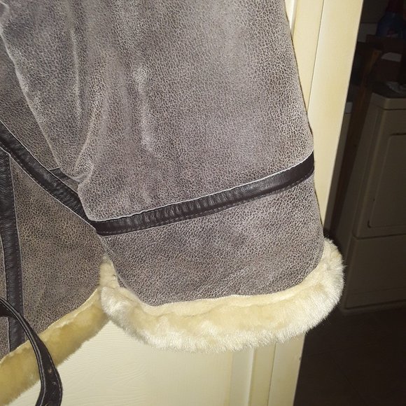 Komitor | Jackets & Coats | Komitor Womens Brown Leather Jacket With ...